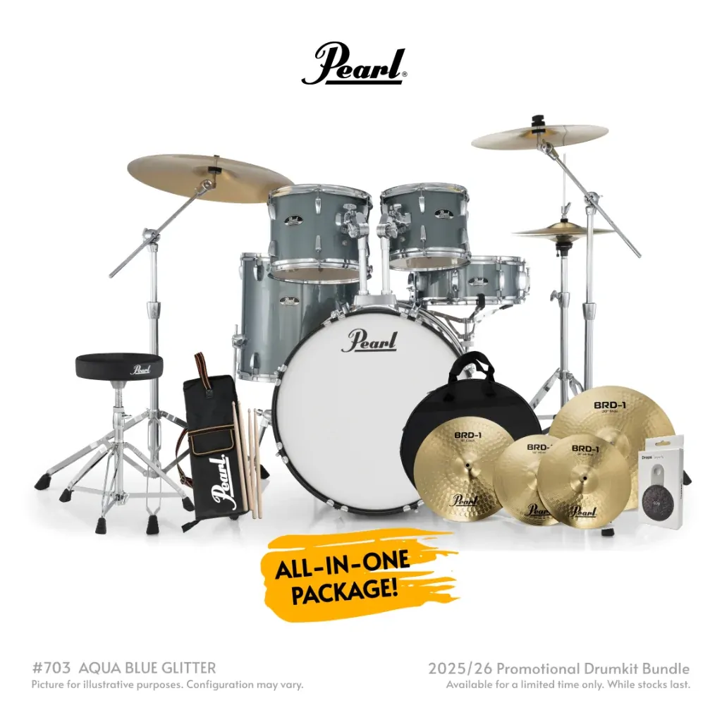 Pearl Roadshow-PLUS 5-Piece 22" Drum Package with Pearl Cymbals ...